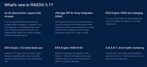 raidix v 5 1 software update for building performance storage systems