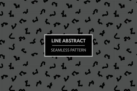 Short Squiggly Wiggly Black Lines Seamless Repeat Vector Swatch Pattern