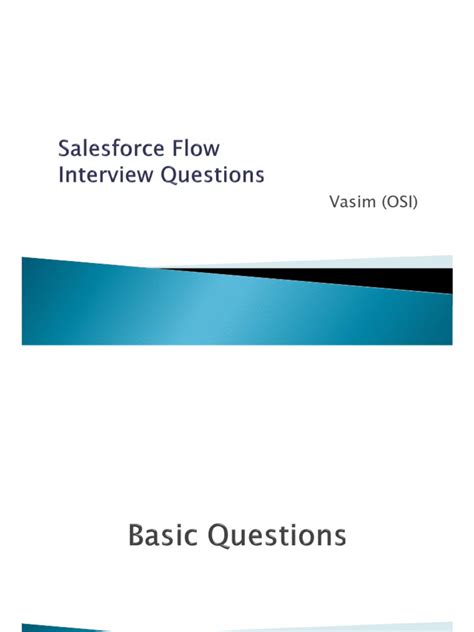 Salesforce Flow Interview Questions Pdf Business Process Databases