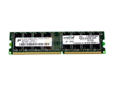 Crucial 1GB DDR 266 PC 2100 Desktop Memory Model CT12864Z265 Newegg Com