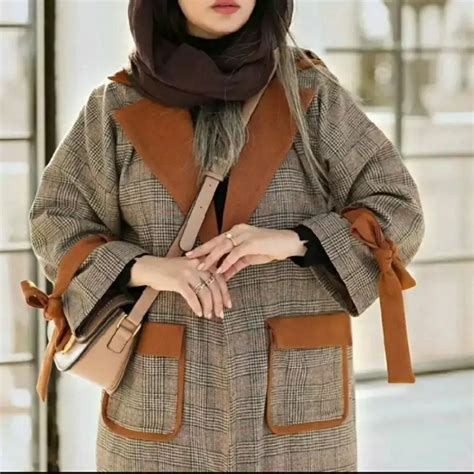 خرید و قیمت پالتو زنانه جنس موهر و مخمل پالتو بلند زنانه از غرفه