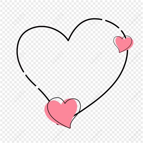 사랑의 테두리 하트 일러스트하트 모양일체 포함 Png 일러스트 무료 다운로드 Lovepik