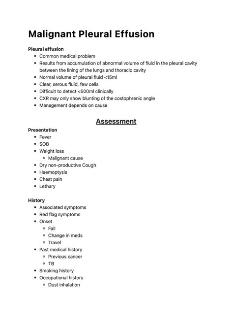 Malignant Pleural Effusion M A L I G N A N T P L E U Ra L E F F U S I O N Pleural Effusion
