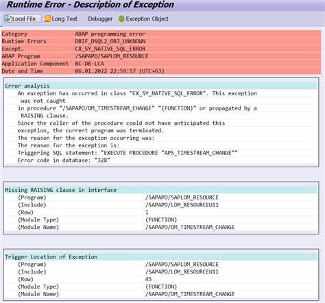Getting Error Dump Screen For Activation Avanced P Sap Community