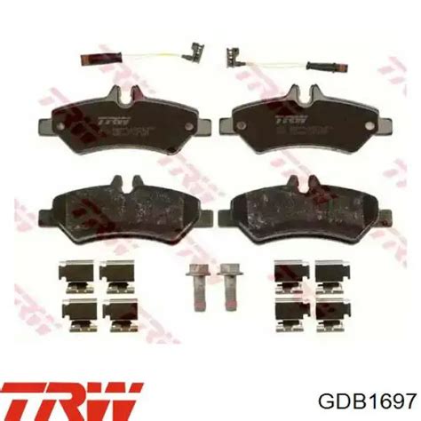GDB1697 TRW колодки тормозные задние дисковые