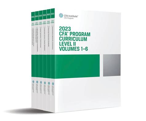 2023 CFA Program Curriculum Level II Box Set By CFA Institute Paperback Barnes Noble