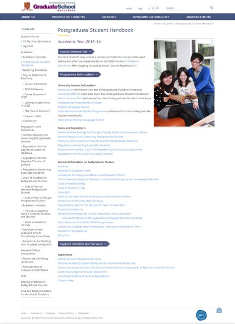 Web Design Cuhk Graduate School