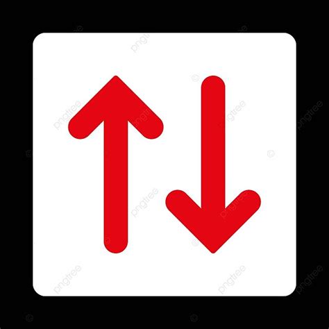 Rounded Button In Flat Red And White Colors Flipped Vertically Vector Rounded Button In Flat Red And White Colors Flipped Vertically Vector