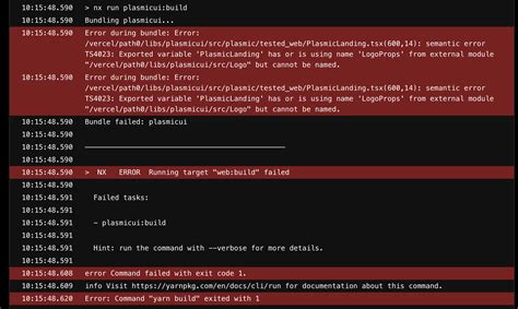 Getting Exported Variable X Has Or Is Using Name Y From External