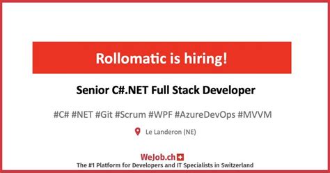 Wejob On Linkedin Net Git Scrum Wpf Azuredevops Mvvm Webuilt Wejob Hiring Devjobs