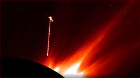 A Cross Shaped Ufo Was Reported Firing A Massive Laser Beam At The Sun