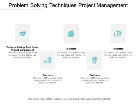 Problem Solving Techniques Project Management Ppt Powerpoint Templates