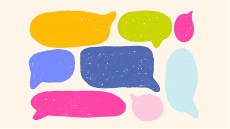 손으로 그린 말풍선과 생각 구름을 파스텔 크레용 스타일로 표현했습니다 메모 인용문 플래너 및 어린이 디자인을 위한 귀여운 스케치 요소 0명에 대한 스톡 벡터 아트 및 기타