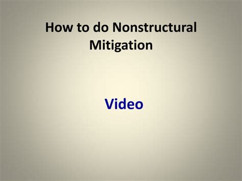 Structural And Non Strutural Mitigation Ppsx Home Insurance Insurance