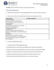Pico Docx NUR Evidence Based Practice PICO Worksheet Directions Use This Worksheet To