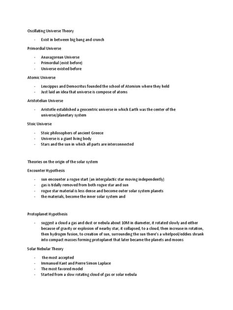 Oscillating Universe Theory Pdf