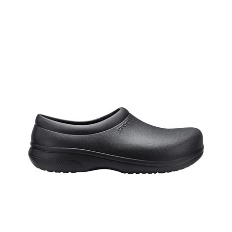 크록스 온 더 클락 워크 슬립온 블랙 Crocs Kream