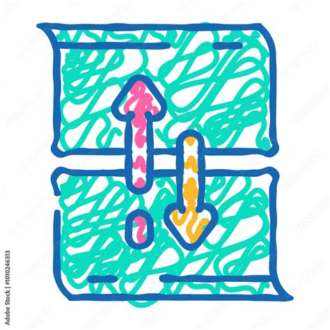 Scroll Hijacking Ux Ui Design Doodle Icon Sketch Vector Scroll Hijacking Ux Ui Design Sign