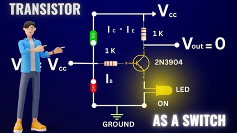 Transistor As A Switch Tutorial By Amazing Animation Practical In Virtual Lab Youtube