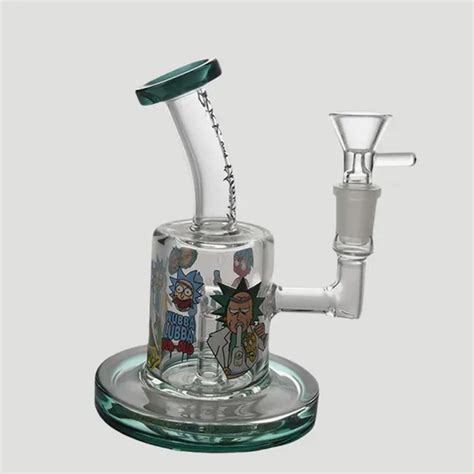 Cute Little Water Hookah Borosilicate Glass Pipe With Art Design Inside Glass Smoking Water Pipe