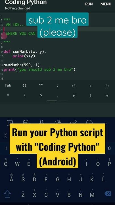 Run Python Scripts From Your Phone 🤯 Coding Python On Android Shorts Pythonprogramming