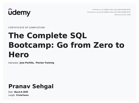 Udemy Sql Datamanagement Databasedesign Dataanalysis Techskills