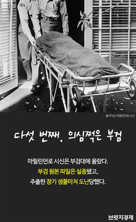 [카드뉴스] 마릴린먼로는 누가 죽였나 브릿지경제