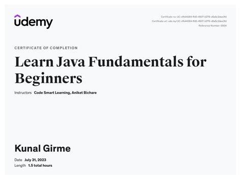 kunal girme on linkedin udemy course completion certificate