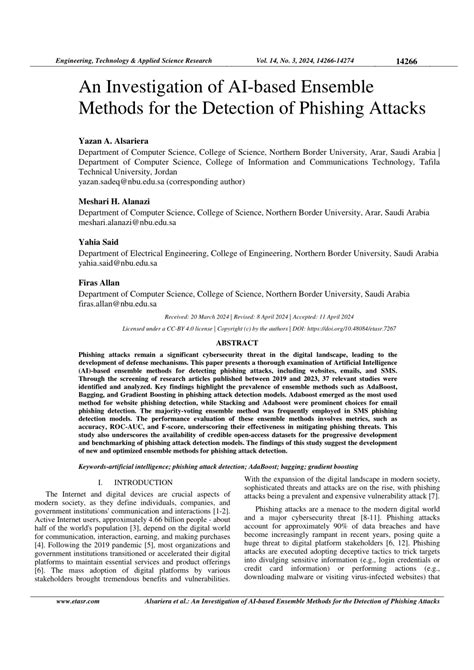 pdf an investigation of ai based ensemble methods for the detection