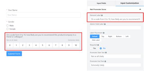 Create An Nps Survey Form In Wordpress In 4 Steps Fluent Forms