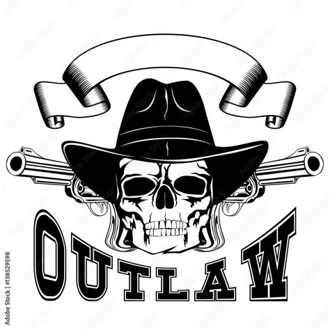 Outlaw Skull Large Skull And Bones Biker Outlaw Embroidered Sew Iron On