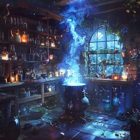 Free Mystical Alchemy Lab Photo Alchemy Potions Magical Download At Stockcake