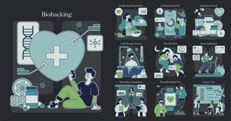 Biohacking Flat Illustration 46423085 Vector Art At Vecteezy