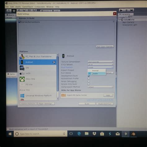 Apk Build Succeeded But My App Doesnt Exist Unity Engine Unity Discussions