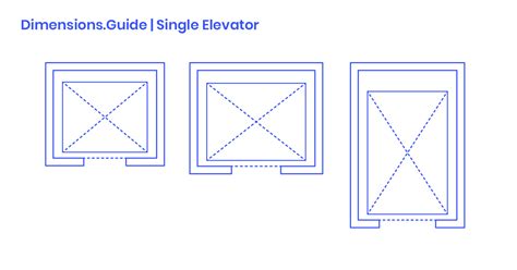 One Single Lift Elevator Bank Dimensions And Drawings Dimensionsguide