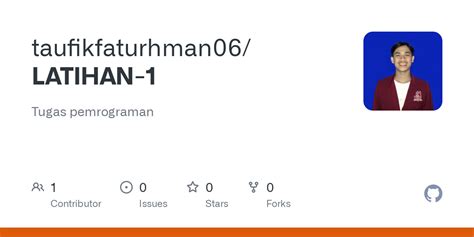Github Taufikfaturhman Latihan Tugas Pemrograman