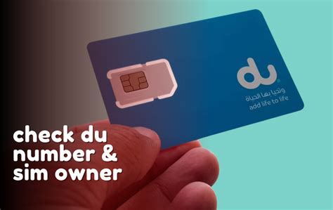 How To Check Du Number And Sim Owner Details Gulfinside