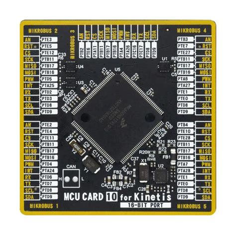 mikroe 3925 mikroelektronika add on board mikroe mcu card 10 kinetis mk60dn512vlq10 mcu