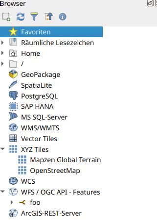 Qgis Listing All Connections As Shown In The Browser Panel With PyQGIS Geographic