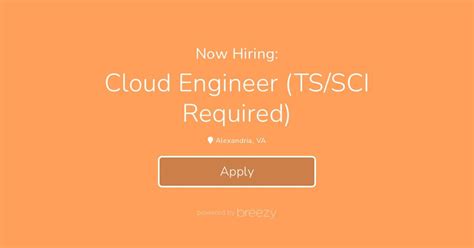 Cloud Engineer Ts Sci Required At Accrete
