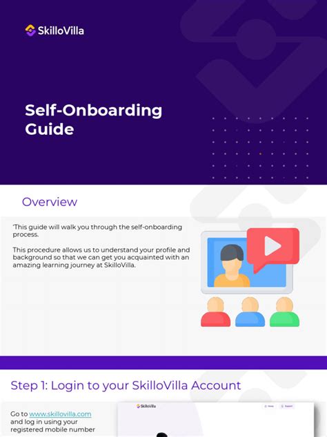 Self Onboarding Guide Pdf