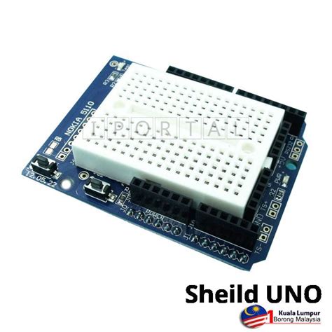 Uno R3 Prototyping Prototype Shield With Mini Breadboard For Arduino Shopee Malaysia