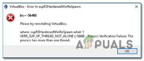 Virtualbox Error In Supr3hardenedwinrespawn When Powering Up Vms