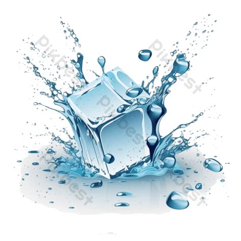 무료 얼음 조각 파란색 일러스트 Png Psd 무료 다운로드 Pikbest