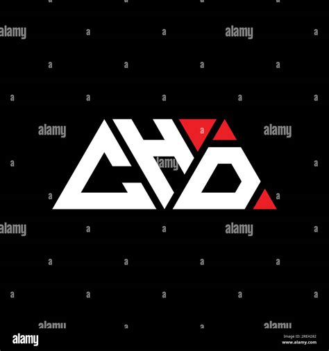 Chd Triangle Letter Logo Design With Triangle Shape Chd Triangle Logo Design Monogram Chd