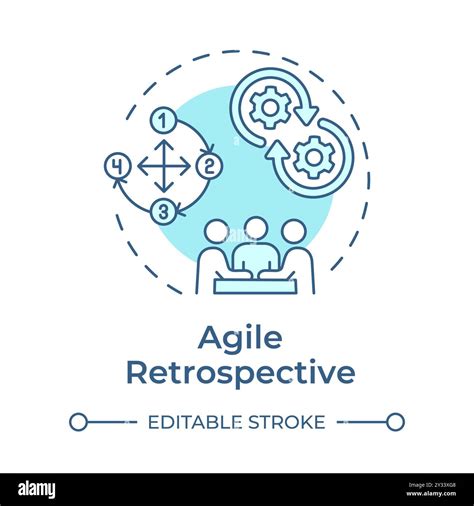 Agile Retrospective Concept Icon Stock Vector Image And Art Alamy