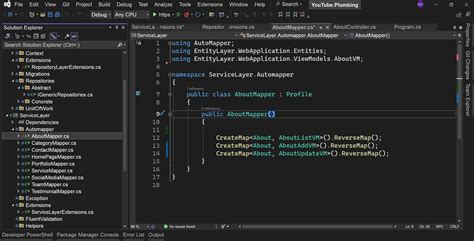 Asp Net Core No Parameterless Constructor Defined For Type ServiceLayer Automapper