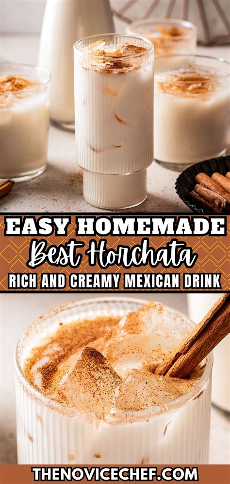 Sweet And Creamy Horchata Recipe The Novice Chef