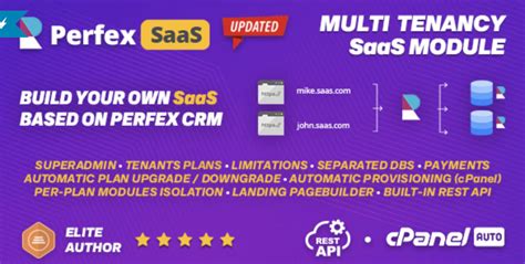 Saas Multi Tenancy Support Perfex Crm Scriptworld