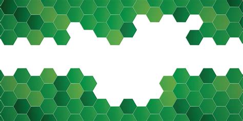 Honeycomb Hexagon Isolated On White Background Illustration Green Hexagon Pattern Look Like